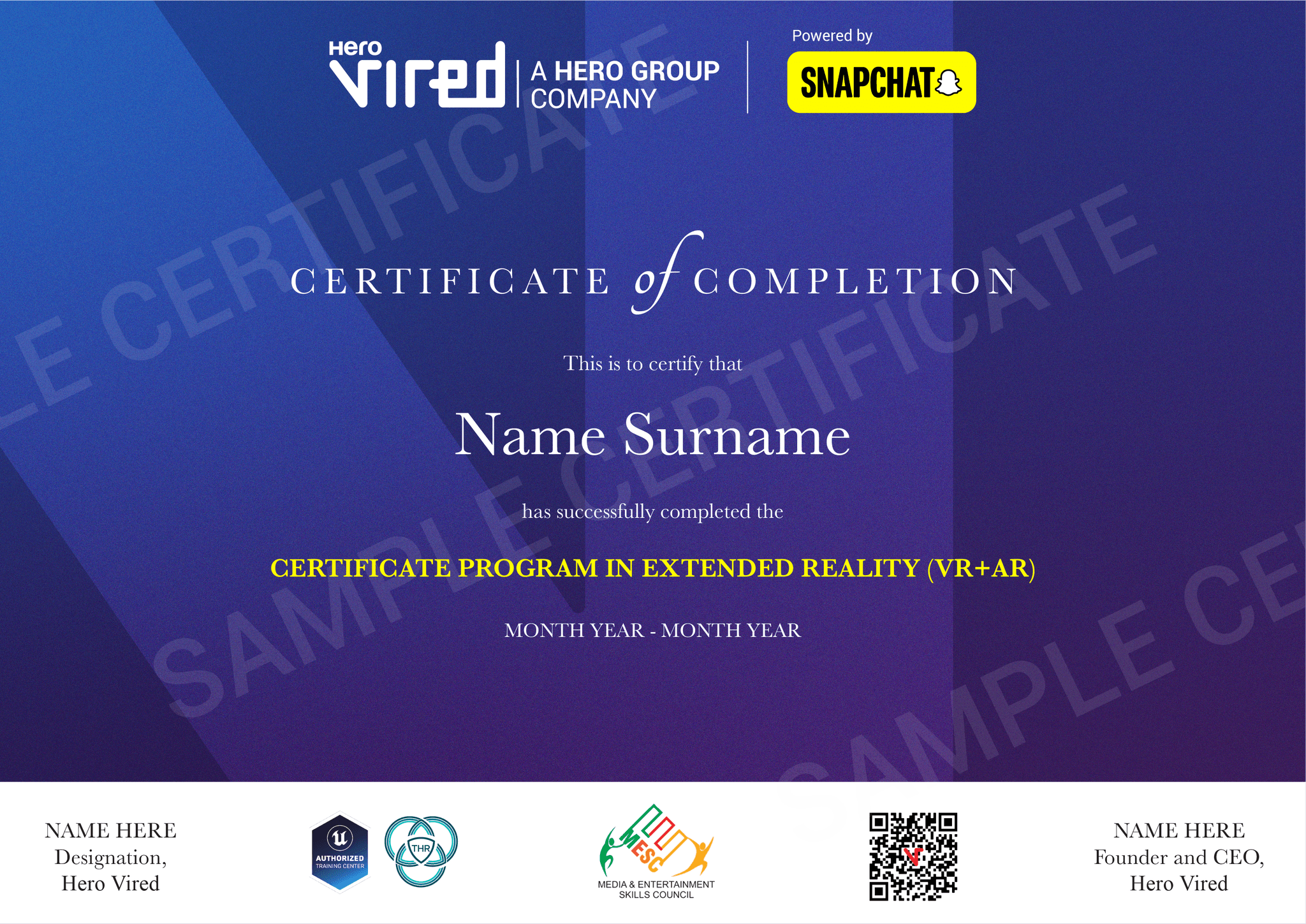 Best Extended Reality (AR+VR) Courses Online | Hero Vired