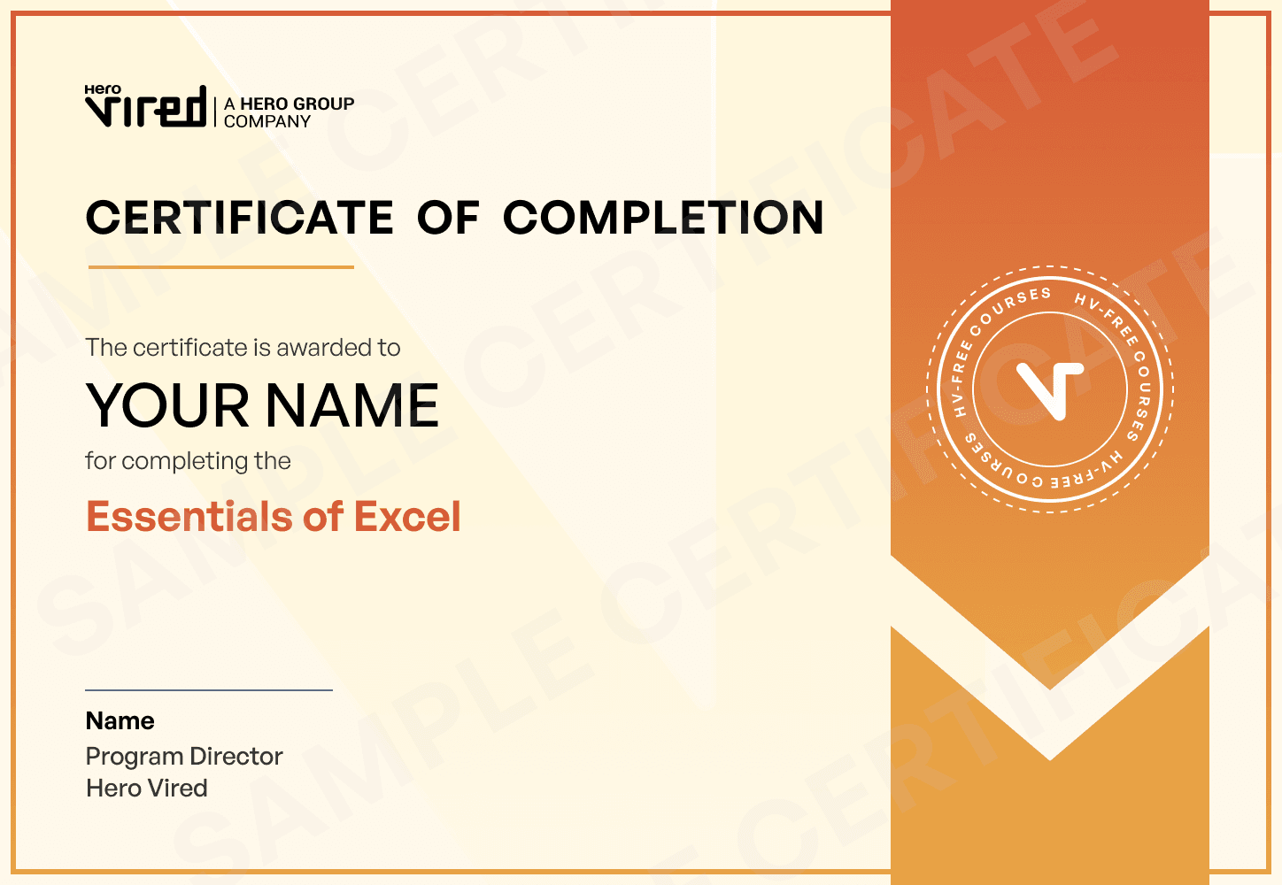 Free Excel Certification Course Online | Hero Vired